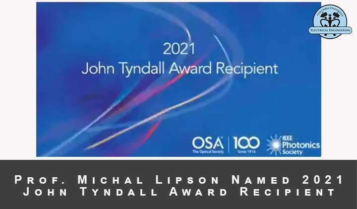 Michal Lipson Named 2021 John Tyndall Award Recipient | Lipson ...